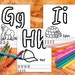 ABC Coloring Pages - Etsy