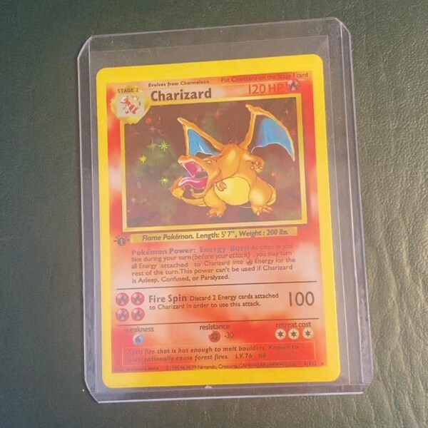 First Edition Charizard - Etsy