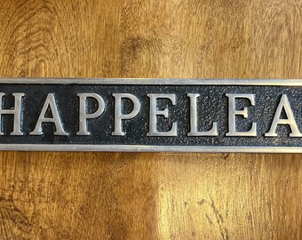 Vintage Metal Hearse Name Plate Sign Oddity Curiosity - Etsy