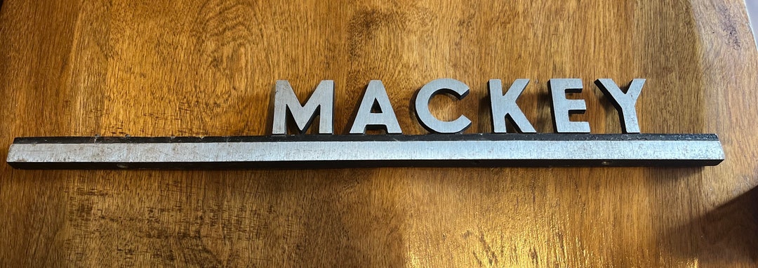 Vintage Metal Hearse Name Plate Sign Oddity Curiosity - Etsy