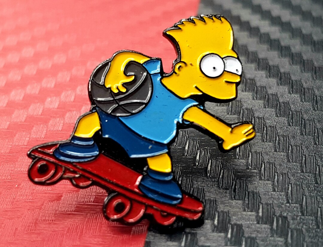 Vintage Bart Simpson Pin 1990s Collectible, Unique Accessory for ...