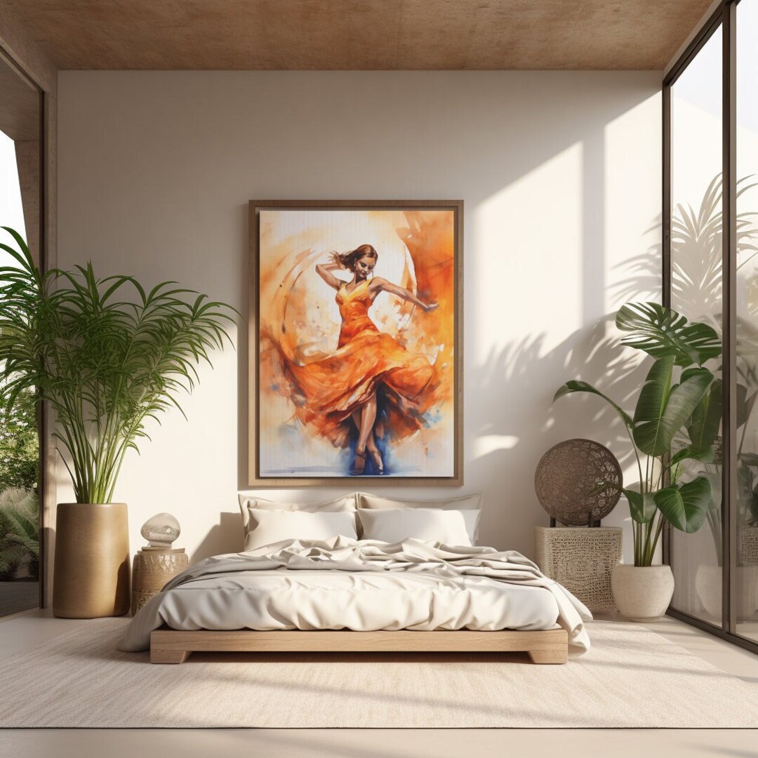 Watercolor Salsa Dance Print, Latin Dance, Original One of A Kind Art ...