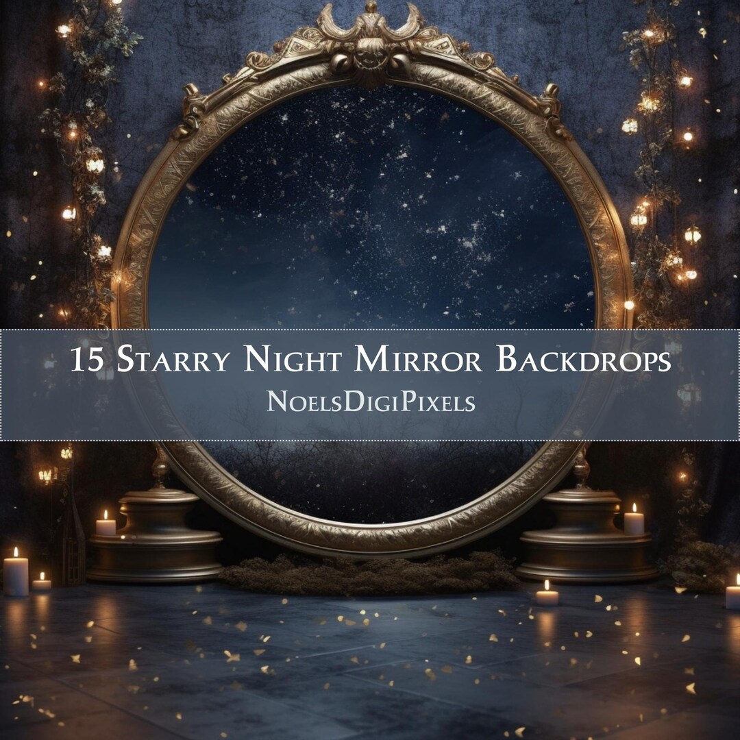 15 Starry Night Mirror Backdrops, Maternity Backgrounds - Etsy