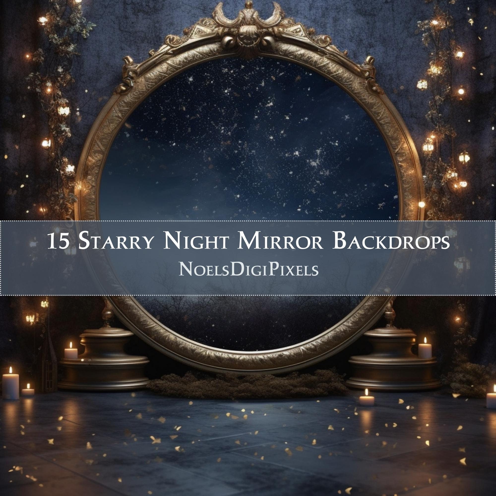 15 Starry Night Mirror Backdrops, Maternity Backgrounds - Etsy