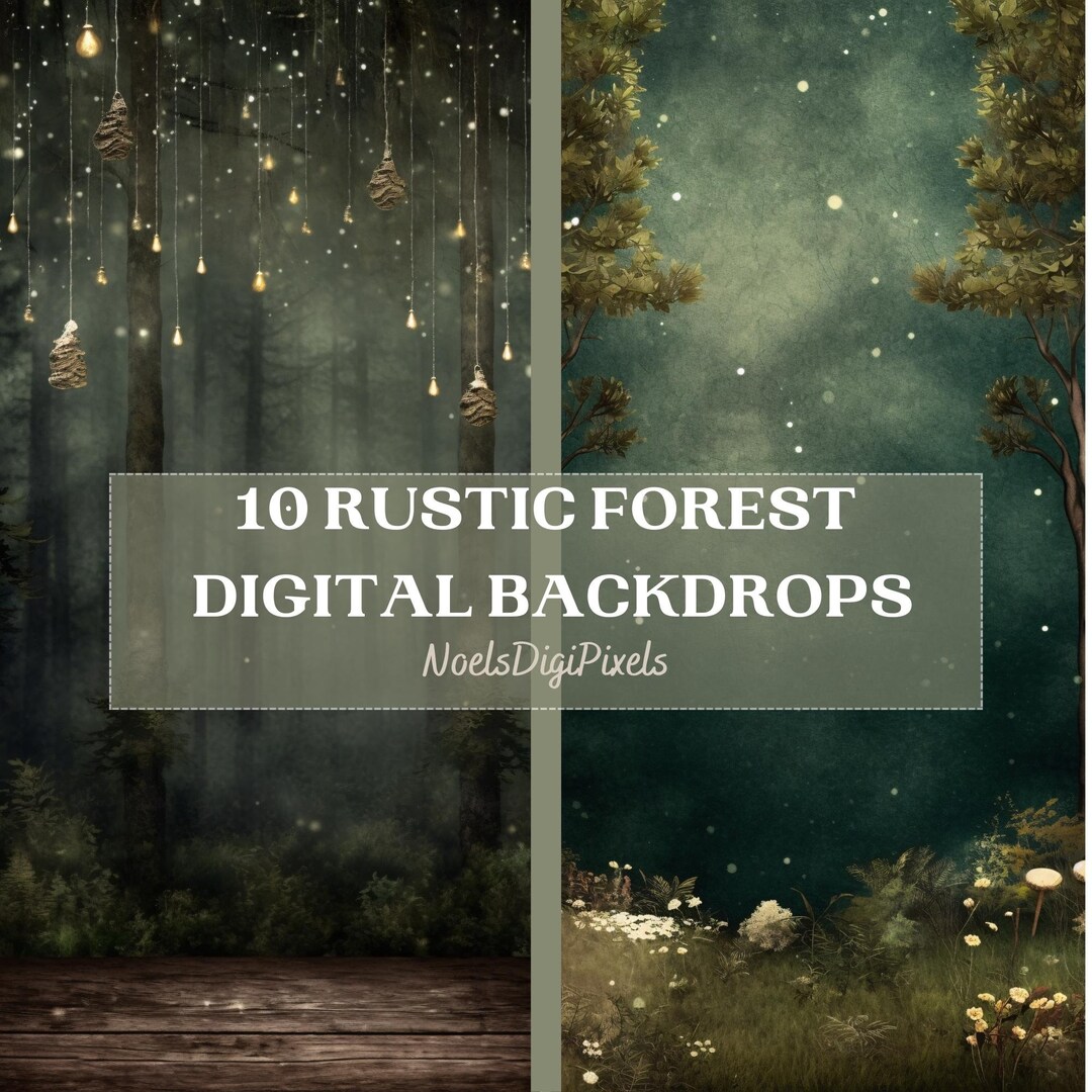 Rustic Forest Digital Backdrops, Maternity, Newborn, Birthday, Dance ...
