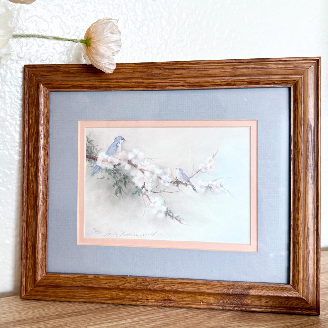 Sandy Madden Walker Signed Print: Vintage Collectible Wall Art, Wood ...