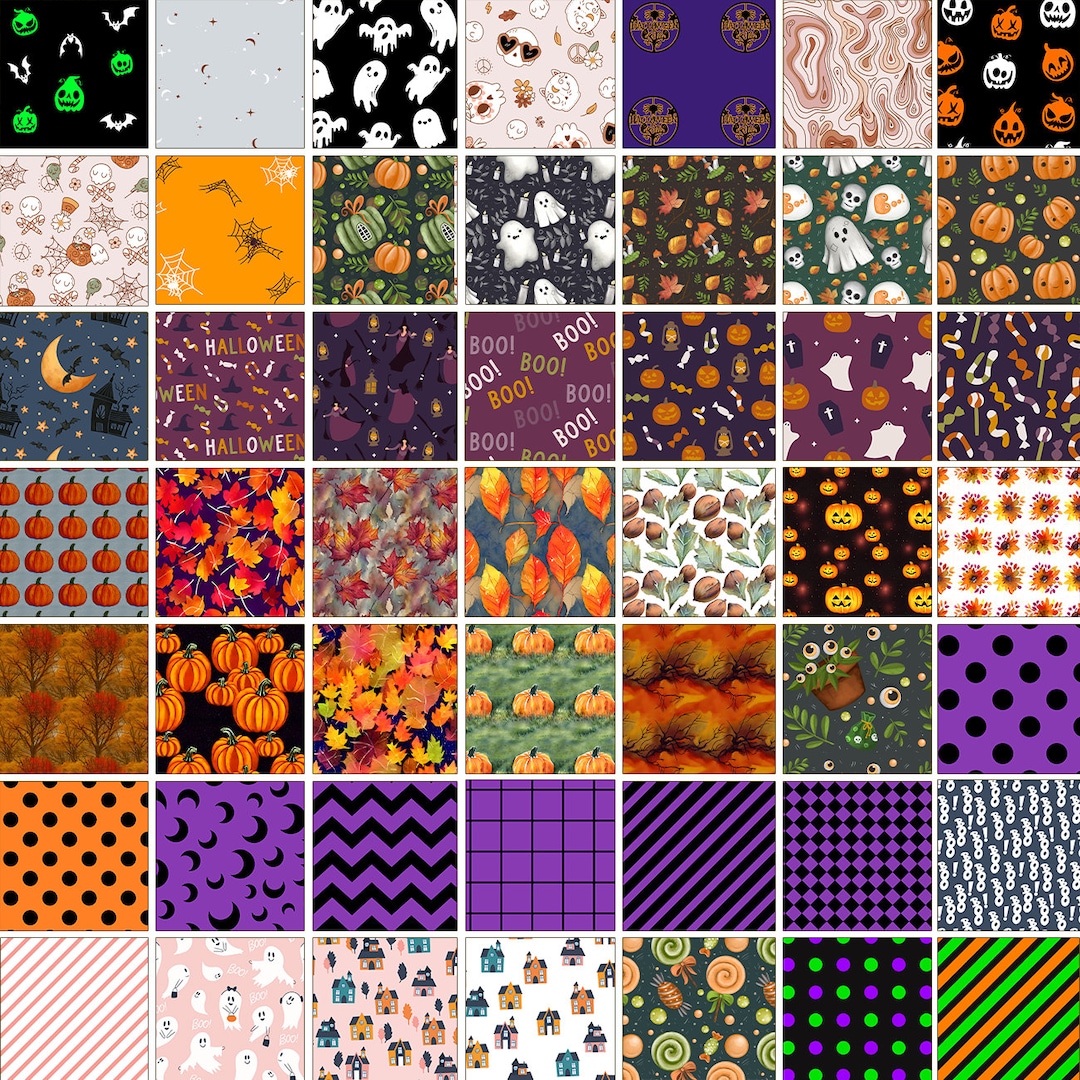 200 Halloween Digital Paper Mega Bundle, Seamless Commercial Use ...