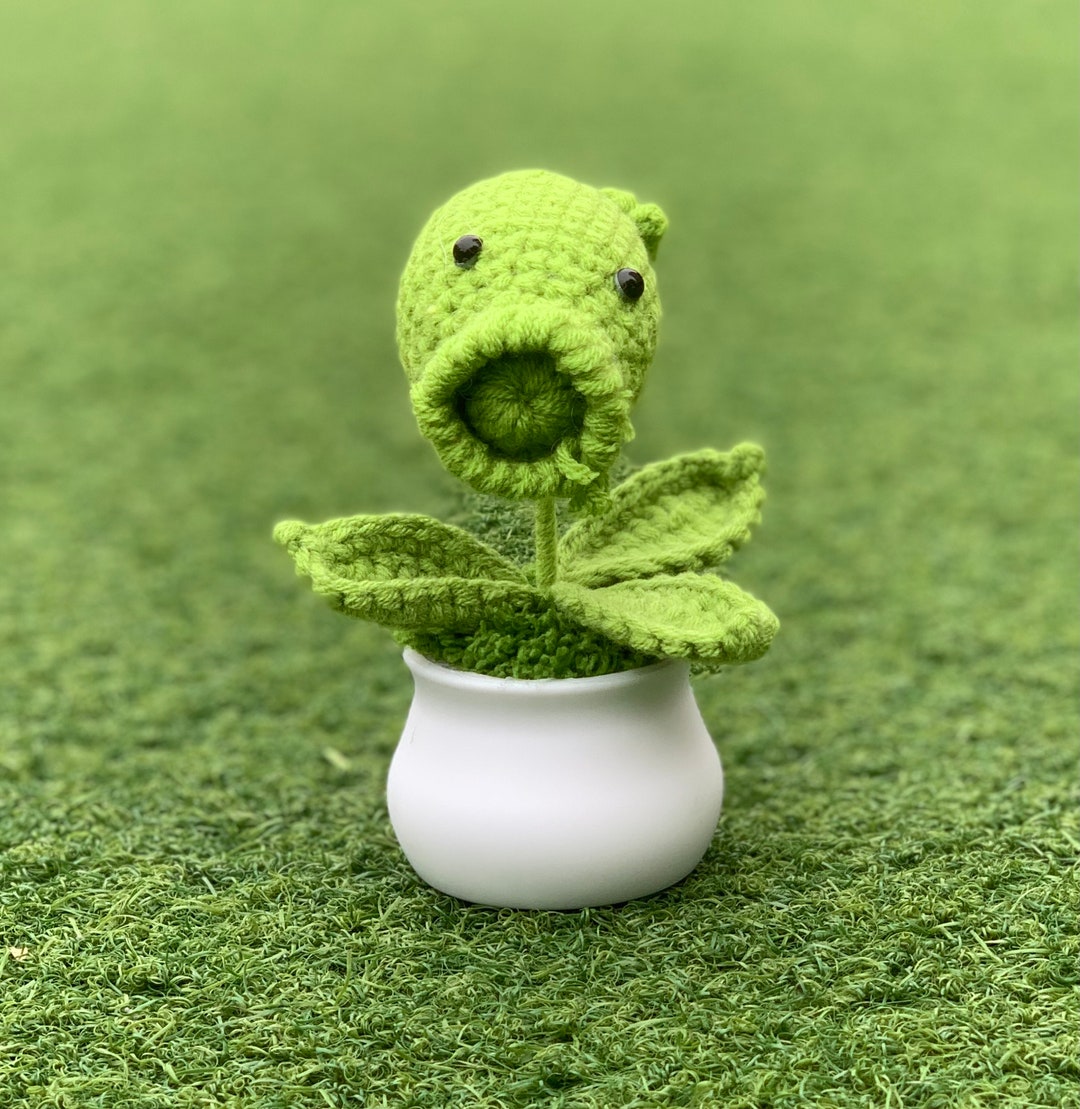 Personalized Potted Plants Vs Zombies Cute Knitted Flowers - Etsy