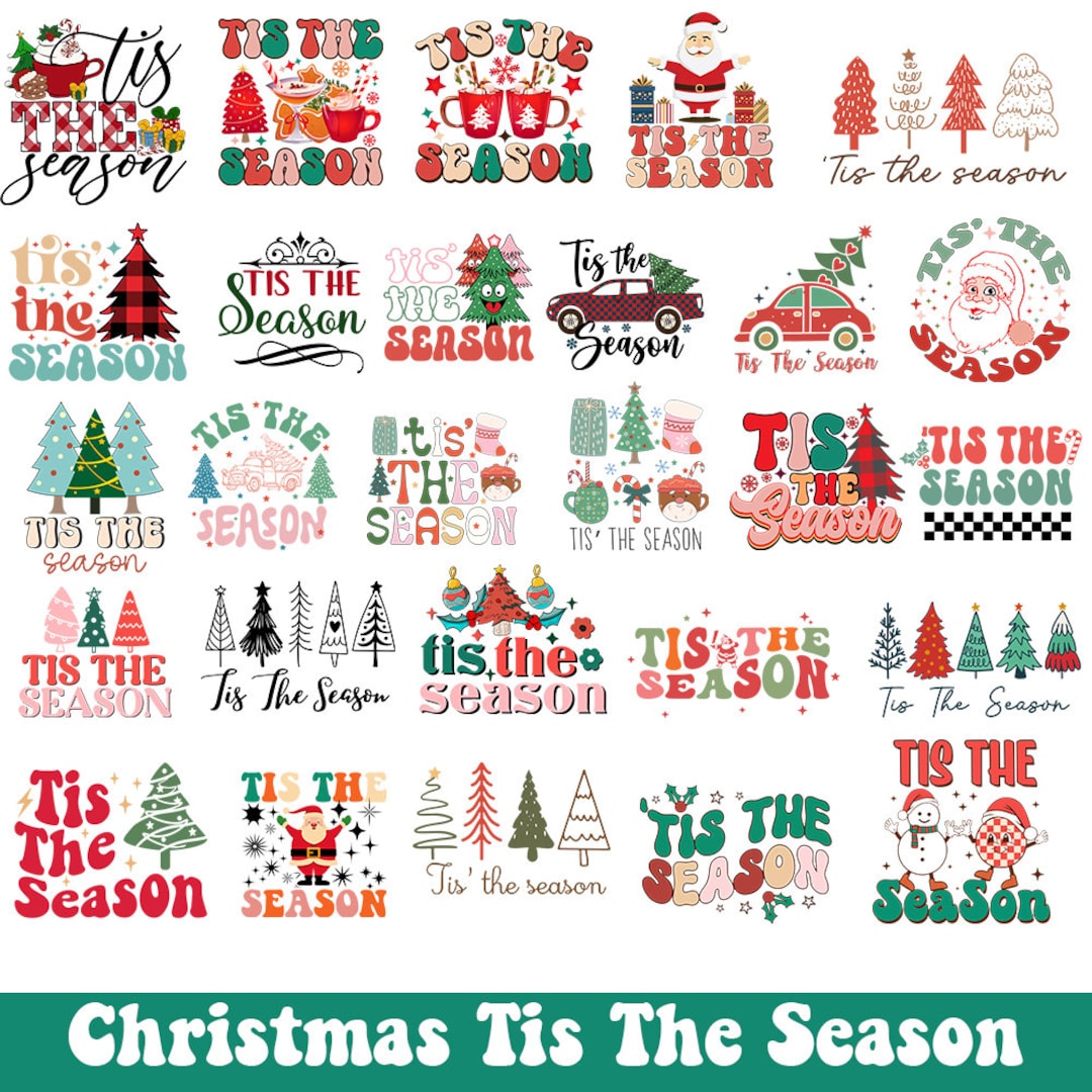 Tis the Season SVG PNG Bundle Christmas Tis the Season Svg - Etsy
