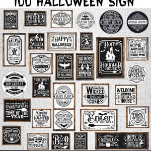 Halloween Signs - Etsy