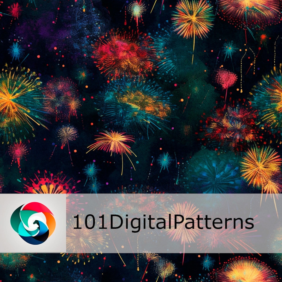 Birthday Fireworks Digital Pattern - Etsy