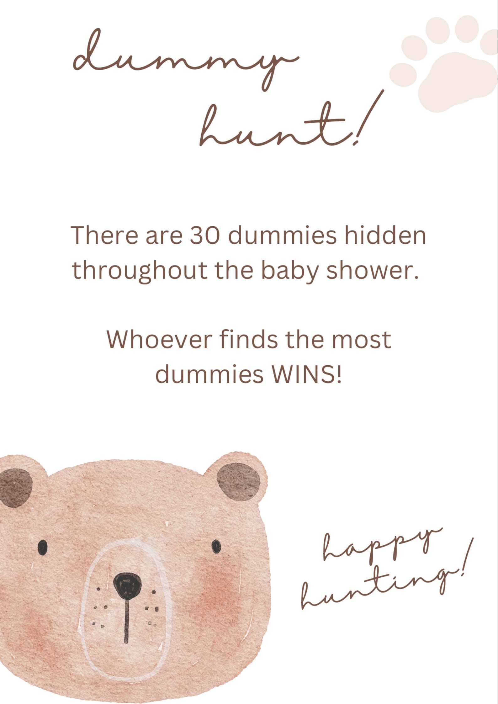 We Can Bearly Wait Games, We Can Bearly Wait Baby Shower, Teddy Bear ...