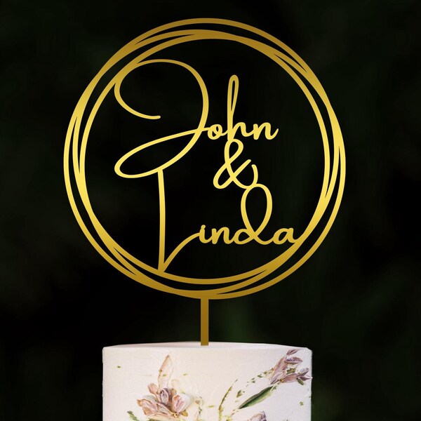 Silver Cake Topper - Etsy