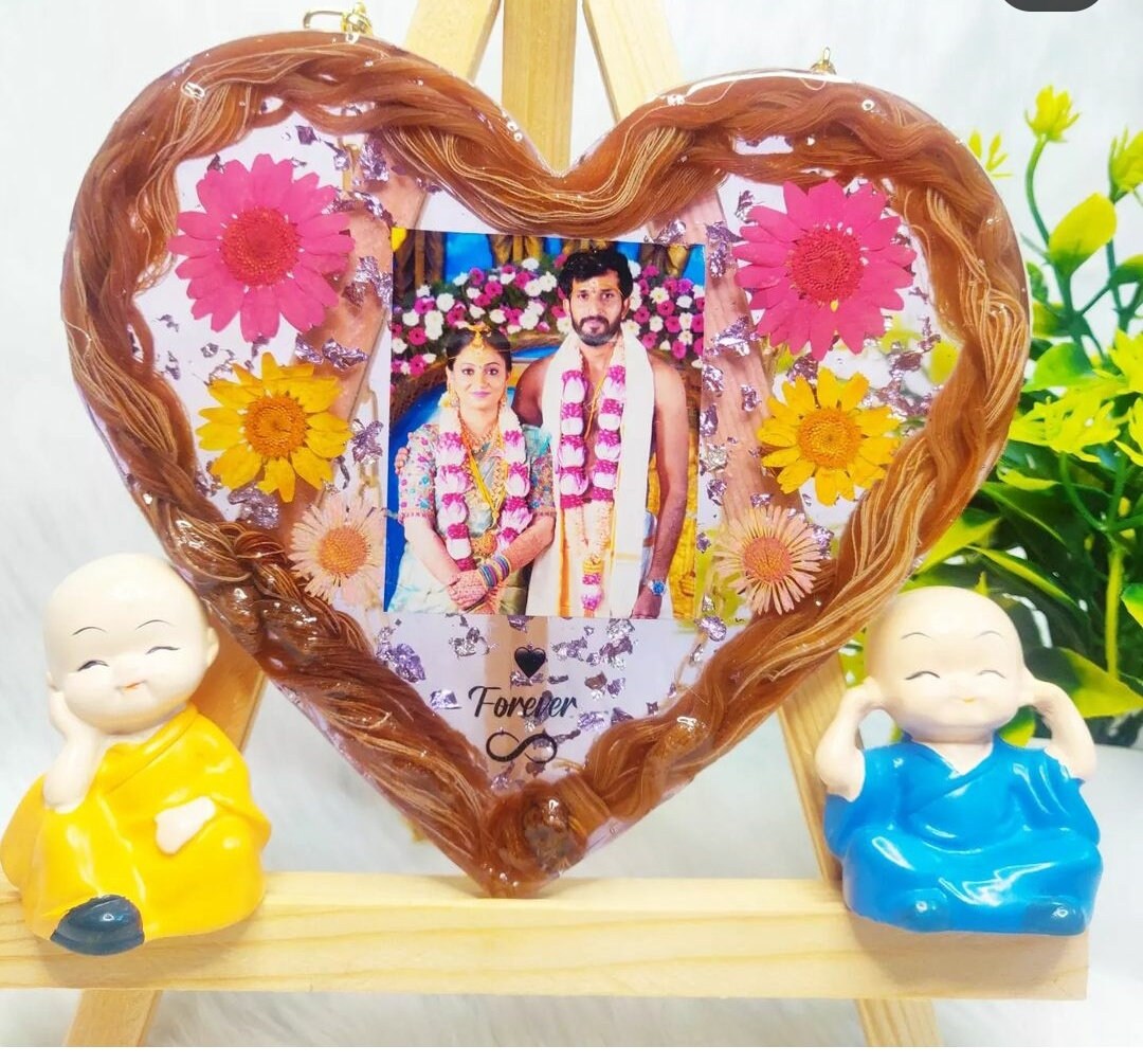 Thali Rope Preserved in Resin Heart Shape Resin - Etsy