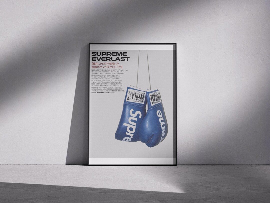 Supreme Everlast Boxing Gloves Poster Streetwear Art Digital Download ...