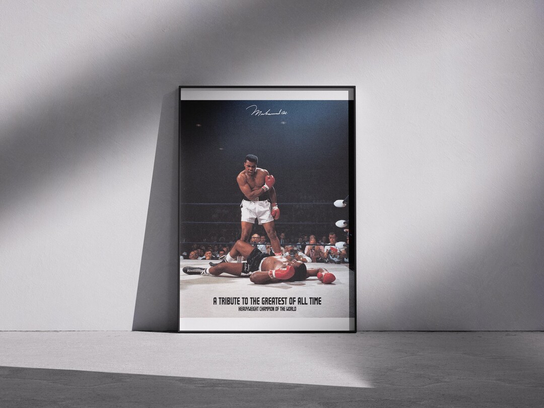 Muhammad Ali Tribute Poster Boxing Legend Wall Art Digital Download - Etsy