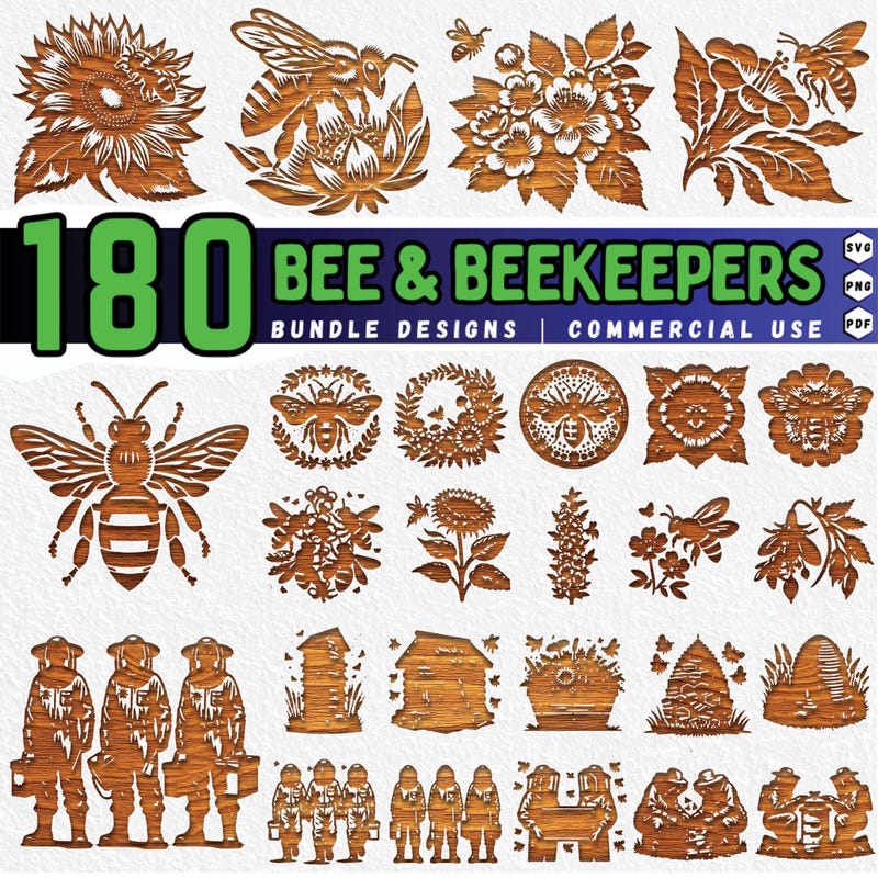 Cnc Honey Bee Dxf - Etsy