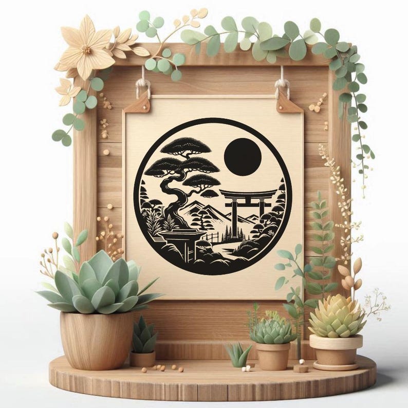 157 Laser Engraving Bonsai Tree Dxf Bundle | Japanese Bonsai Svg for ...