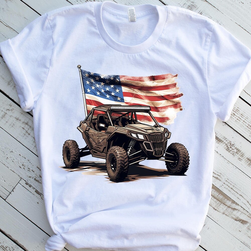 UTV Sublimation PNG Design UTV Mix With American Flag Artsy Style ...