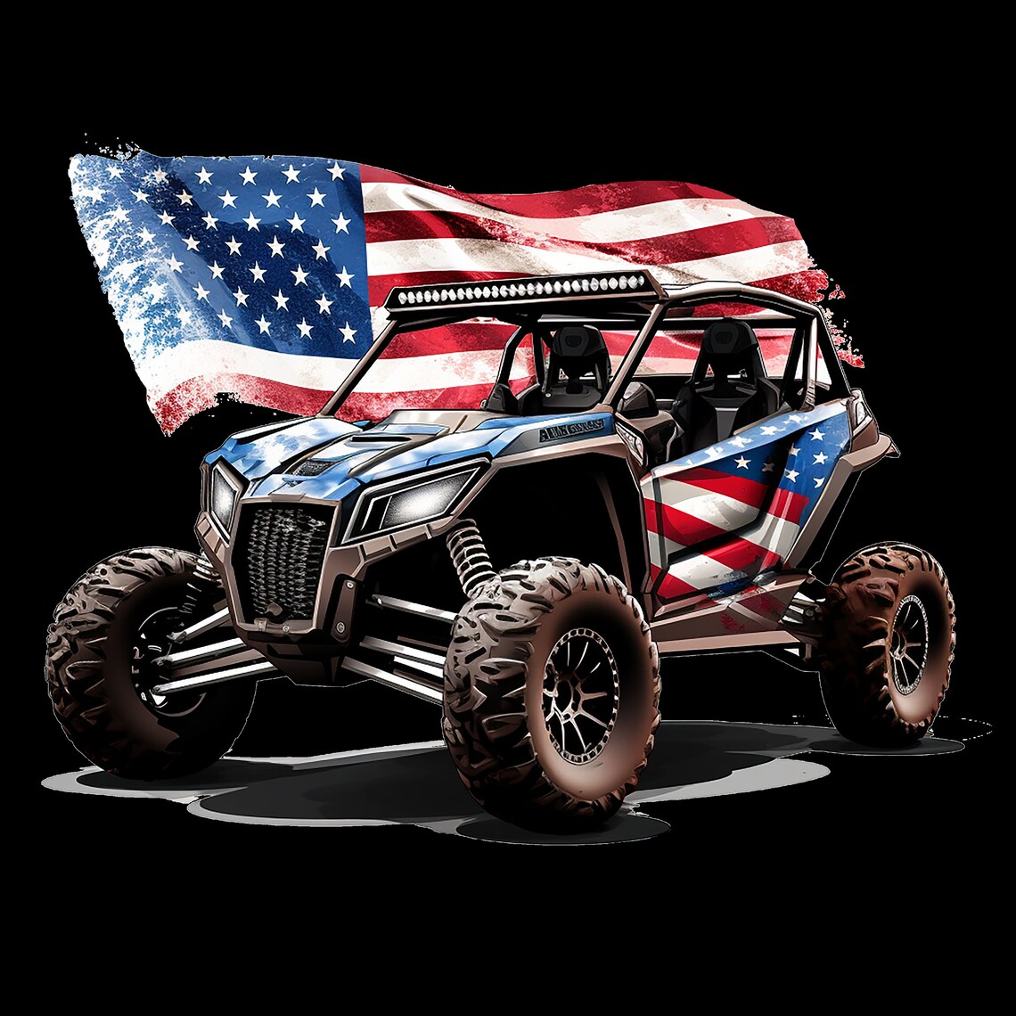 UTV in USA Flag PNG Sublimation Files Best Seller Instant Digital ...