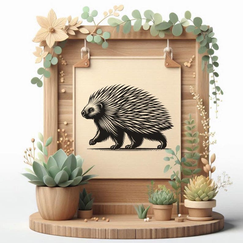 163 Porcupine Svg Bundle | Woodland Animal Svg Dxf Png Pdf | Cricut ...