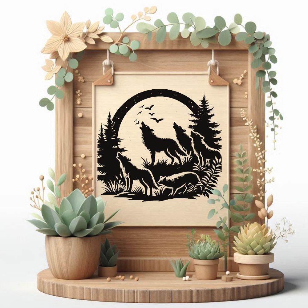 Woodland Animal Scene SVG Bundle: Forest Wildlife Cut Files (commercial ...