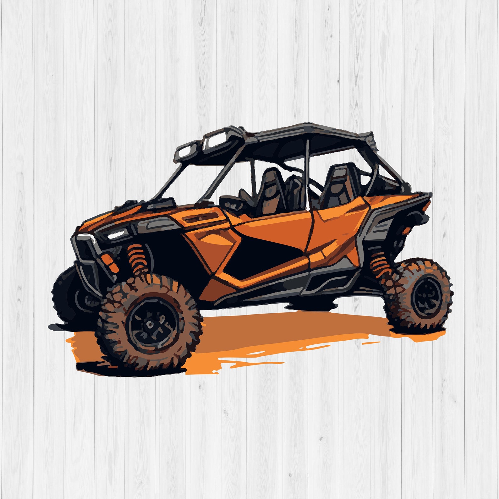 UTV Sublimation PNG Design - UTV Mixed Water Color Art - Instant ...