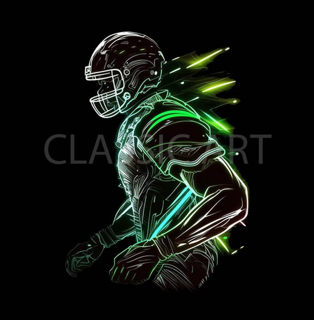 Sublimation File Football Player Graphic Art for Sublimation - Etsy