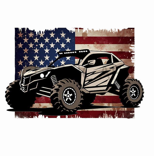 UTV Sublimation PNG Design Vintage Utv Mixed in USA Flag - Etsy