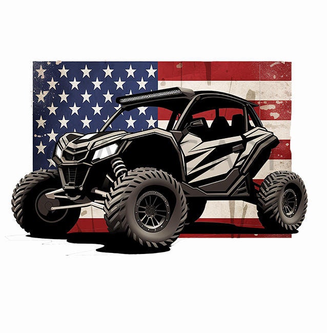UTV Sublimation PNG Design - Utv Mixed in Distressed Vintage USA Flag ...
