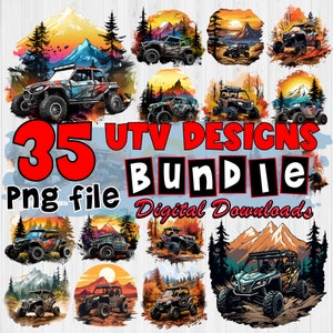 UTV Sunset Landscape PNG Designs: 35 File Bundle (digital Download) - Etsy