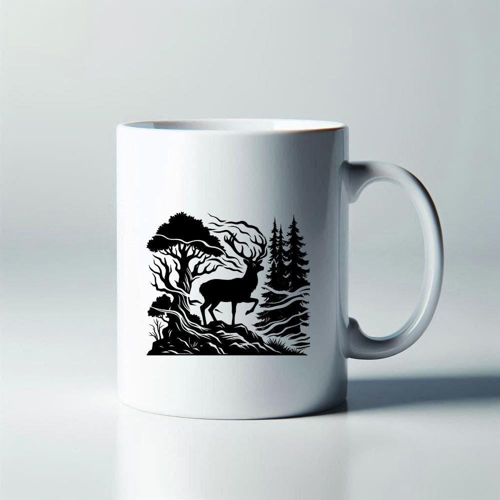 Woodland Animal Scene SVG Bundle: Forest Wildlife Cut Files (commercial ...