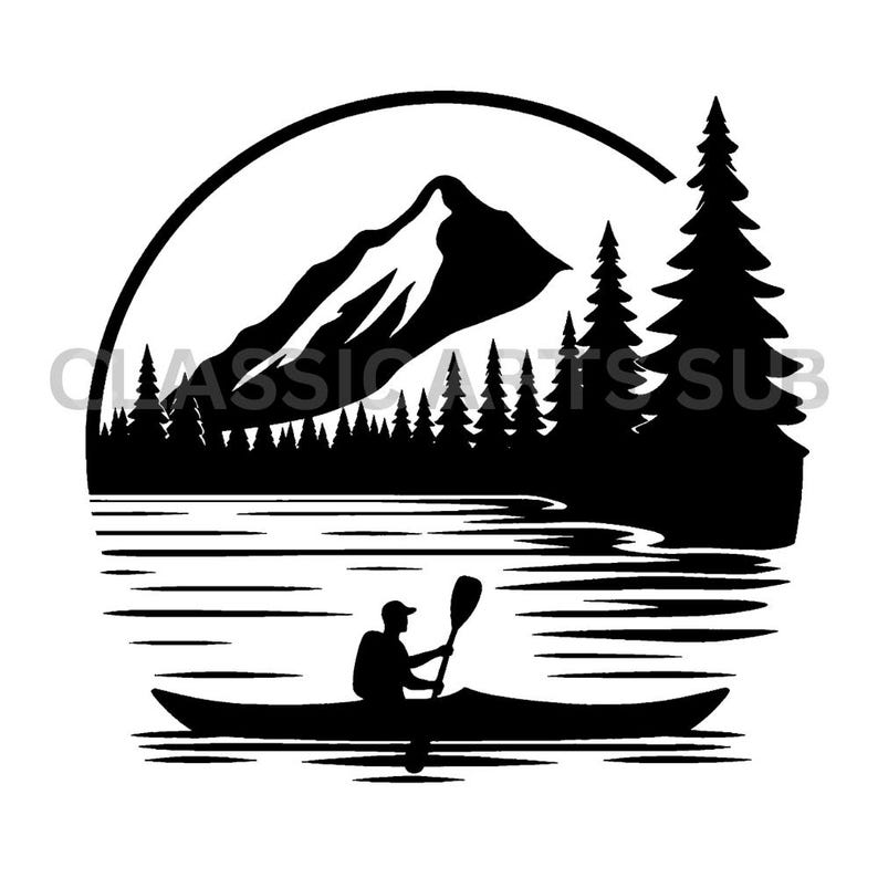164 Laser Engraving Kayak Dxf Bundle | Canoe Paddle Svg Vector Designs ...
