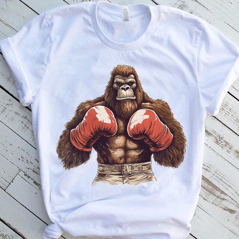 Bigfoot PNG Sublimation File 06 Bigfoot Boxer Cool Arts - Etsy