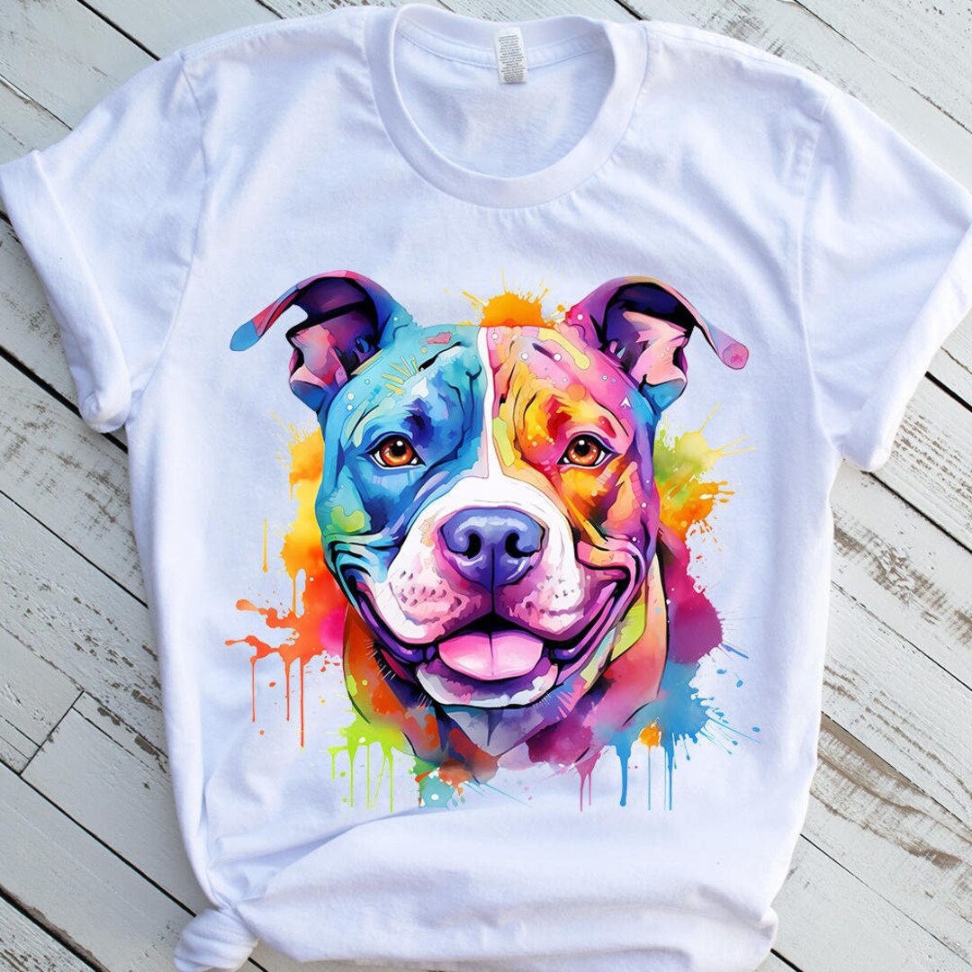 American Bully PNG Sublimation File - American Bully Alcohol Ink Art ...