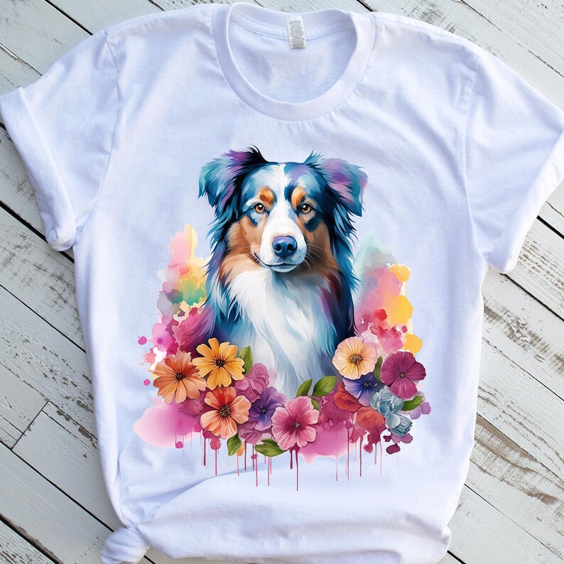 Australian Shepherd PNG Sublimation File Amiable Australian - Etsy