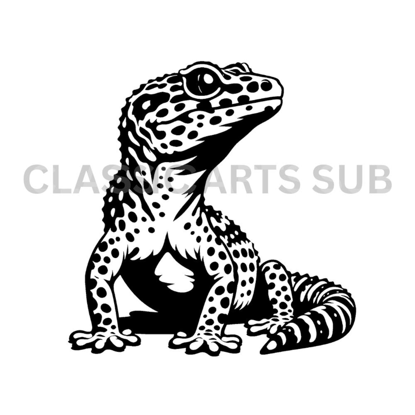 153 Gecko SVG Bundle: Lizard Clipart, Reptile Silhouette Cut Files for ...