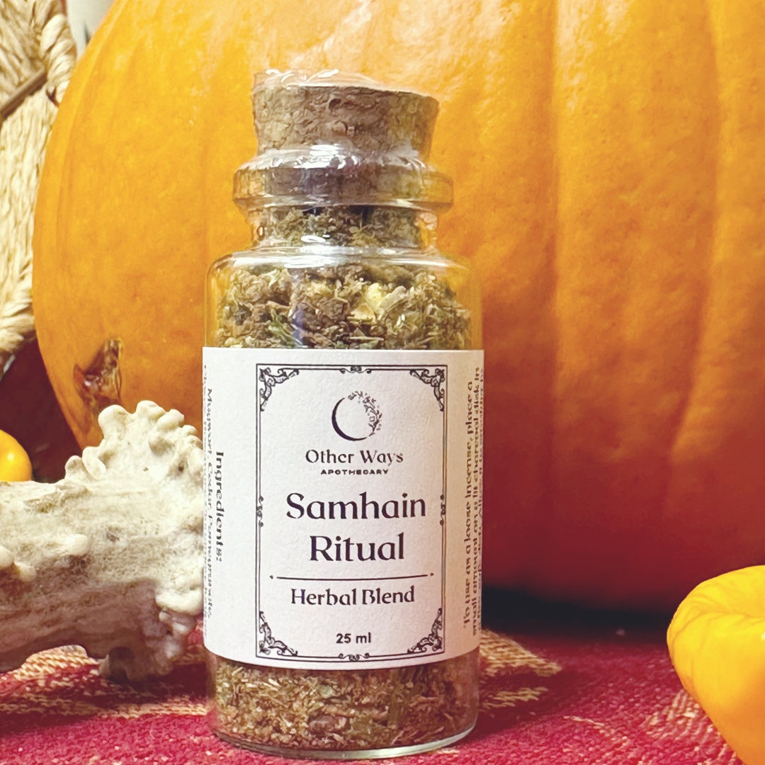 Samhain Ritual Loose Herbal Incense Blend Handcrafted Magic in a Bottle ...