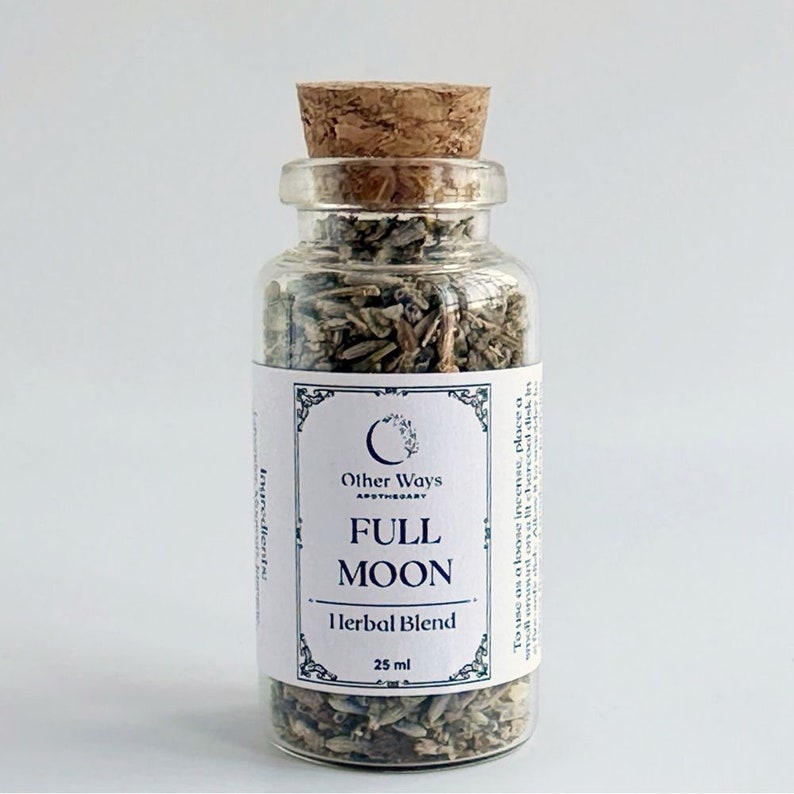 Full Moon Herbal Incense Blend Harness Lunar Magic - Etsy