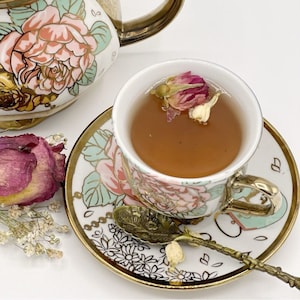 Glamour Magic" Rose Tea - Enchanted Herbal & Black Tea Blend in 4 Oz ...