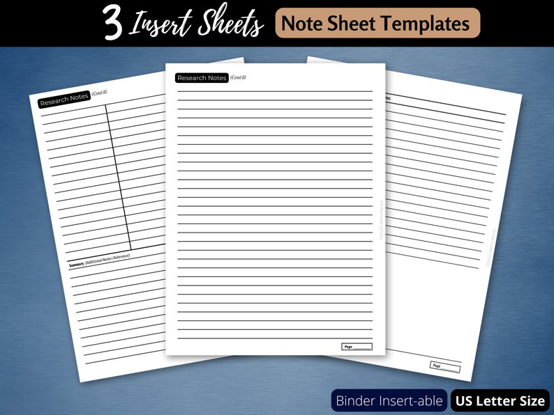 Research Notes, Cornell Template, Lecture Note Sheets, Cornell ...