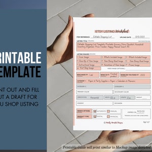 Etsy Shop Listing Guide, Editable Shop Kit, Shop Listing Template, Etsy ...