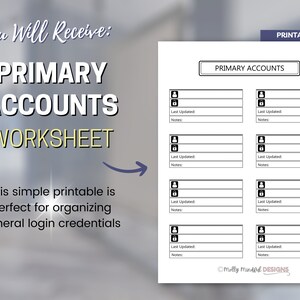 Editable Account Tracker, Bank Account Information Template, Login ...