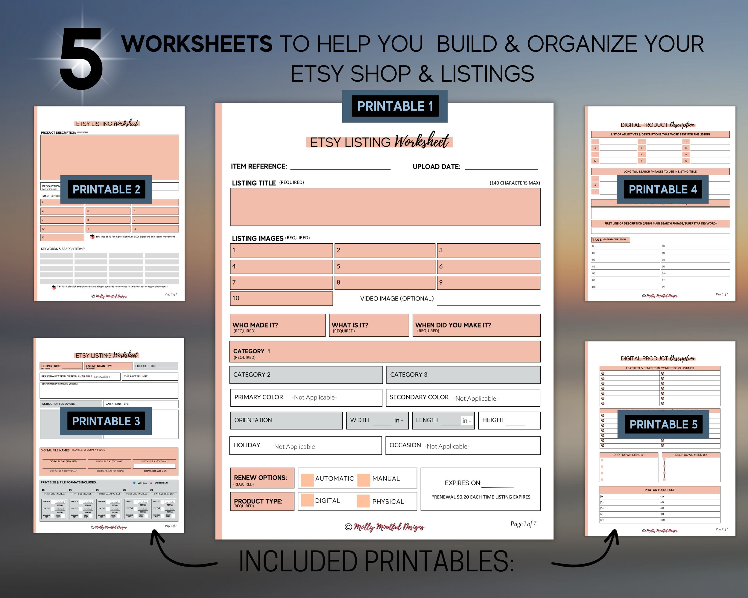 Etsy Shop Listing Guide, Editable Shop Kit, Shop Listing Template, Etsy ...