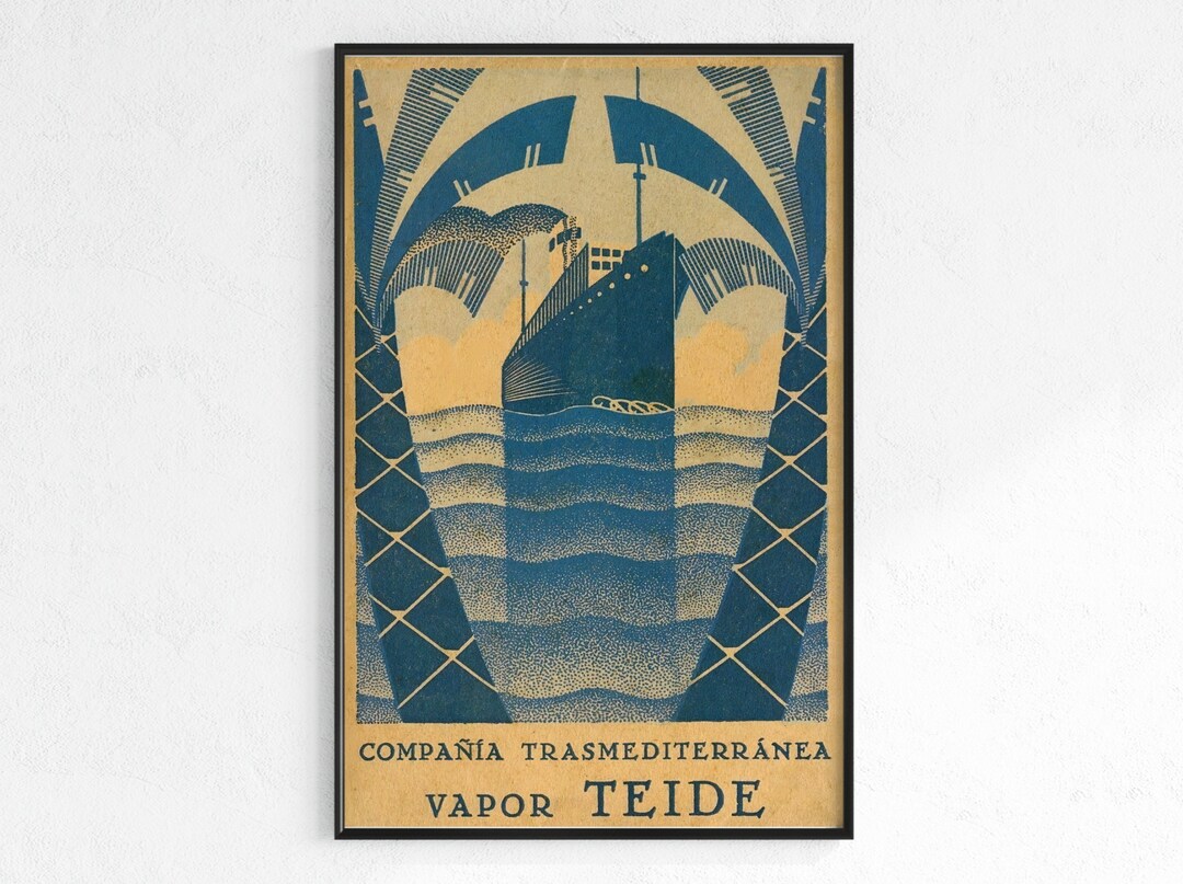 Art Deco Cruise Poster | Direct Download, Travel Posters, Cruise ...