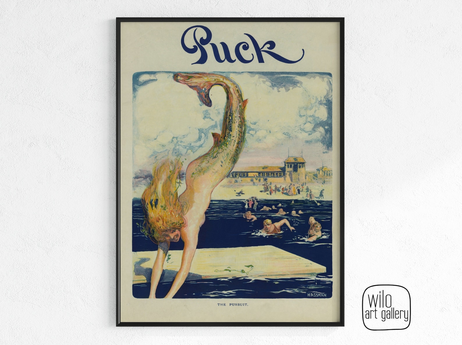 Vintage Mermaid Poster | Large Scale, Retro Mermaids, La Siréne ...