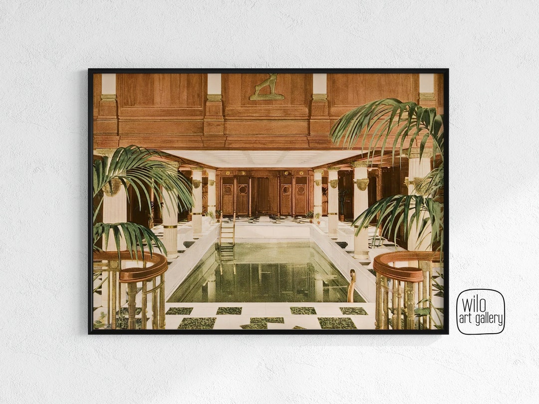 Art Deco Swimming Pool 1920s Pool Design, Digital Download, La Piscíne ...