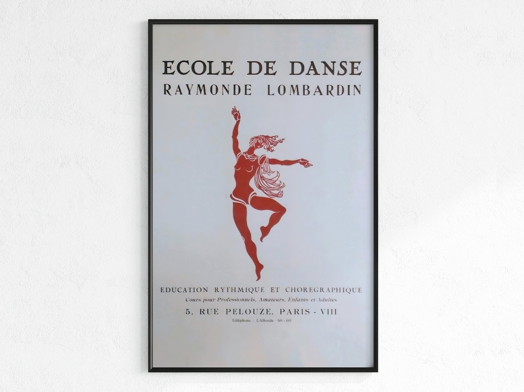 Art Deco French Dance Poster, La Nuit De Fleurs PRINTABLE, Vintage ...