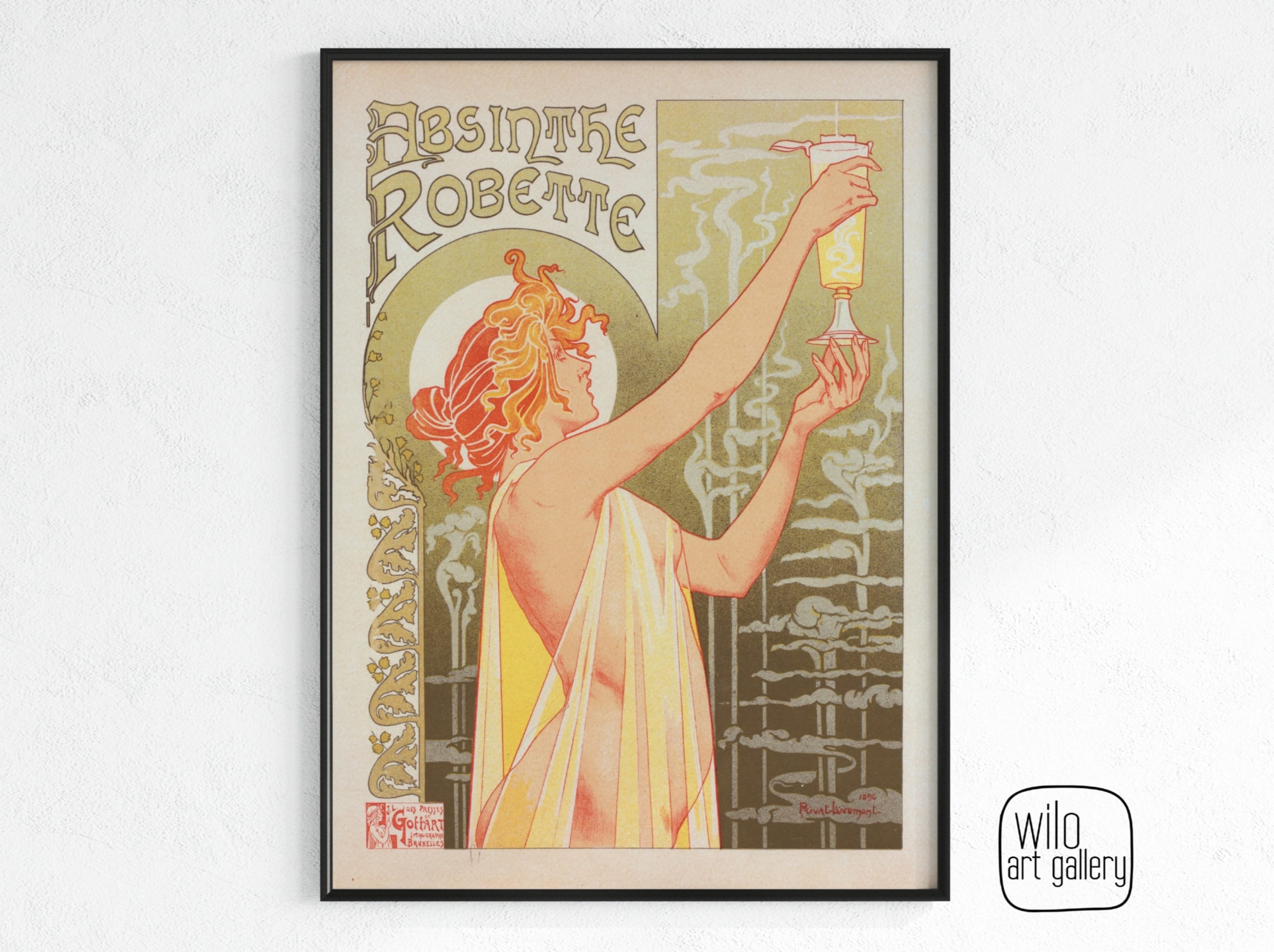 Art Nouveau Vintage Absinthe Poster Printable Art Nouveau, 1920s ...