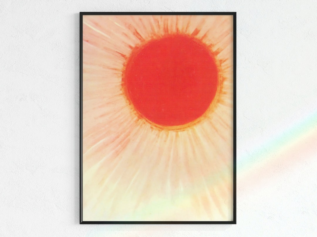 Sunburst Art Print Digital Download, Sunburst Posters, Sun Poster ...